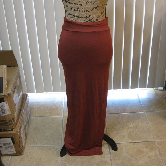 Arden B | Skirts | Nwt Arden B Red Orange Long Maxi Skirt Xs Extra ...